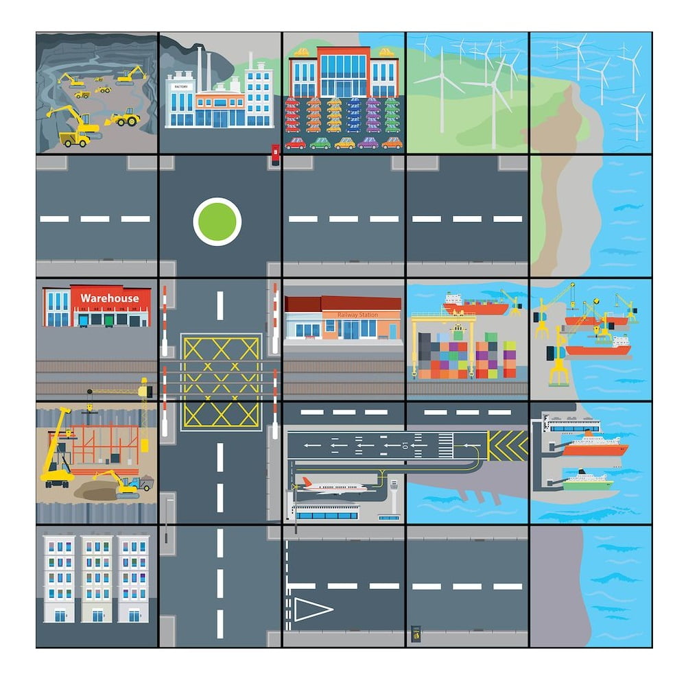 TTS Transport and Industry Bee-Bot Mat. Product Code: 708-IT10152 ...