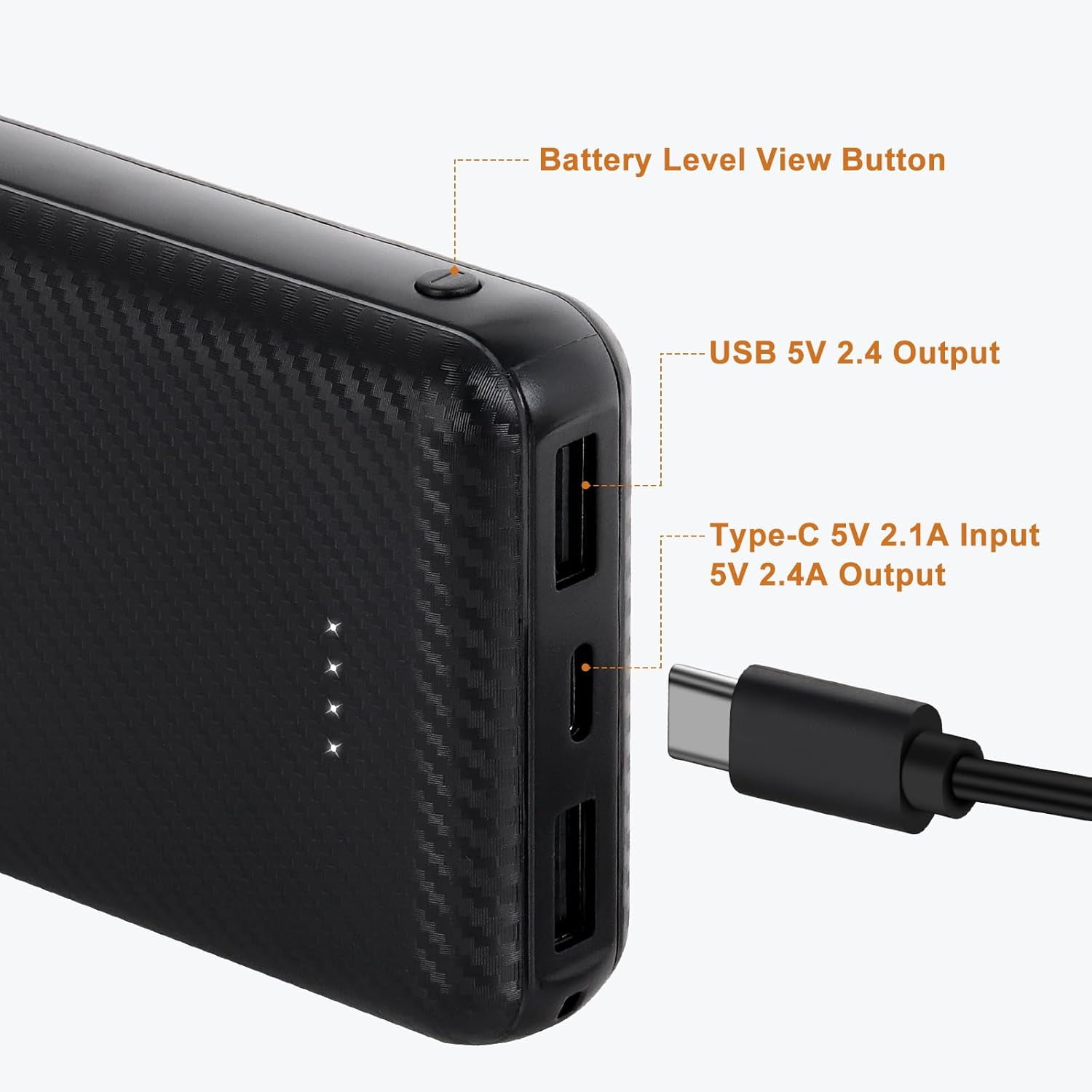TTTYBA-12000mAh 5V 2.4A Heated Vest Battery Pack, Power Bank for Heated ...