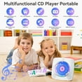 TTTYBA-CD Player Portable Bluetooth Rechargeable: CD Players for Home ...