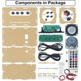 TTTYBA-DIY Bluetooth-Compatible Speaker Kit, DIY FM Radio Soldering Practice Kit USB Home Sound ...