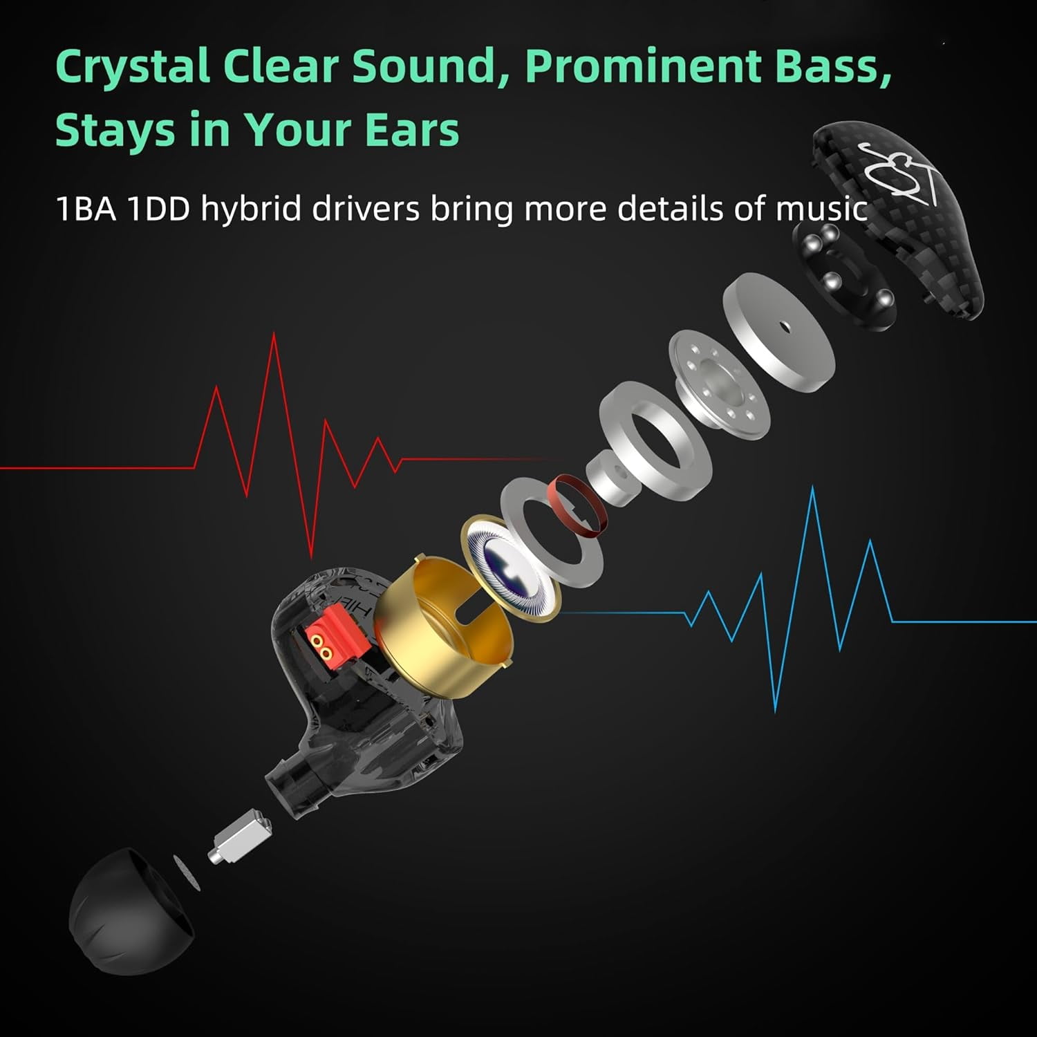 TTTYBA-Easy KZ ZST Hybrid Banlance Armature with Dynamic in-Ear ...