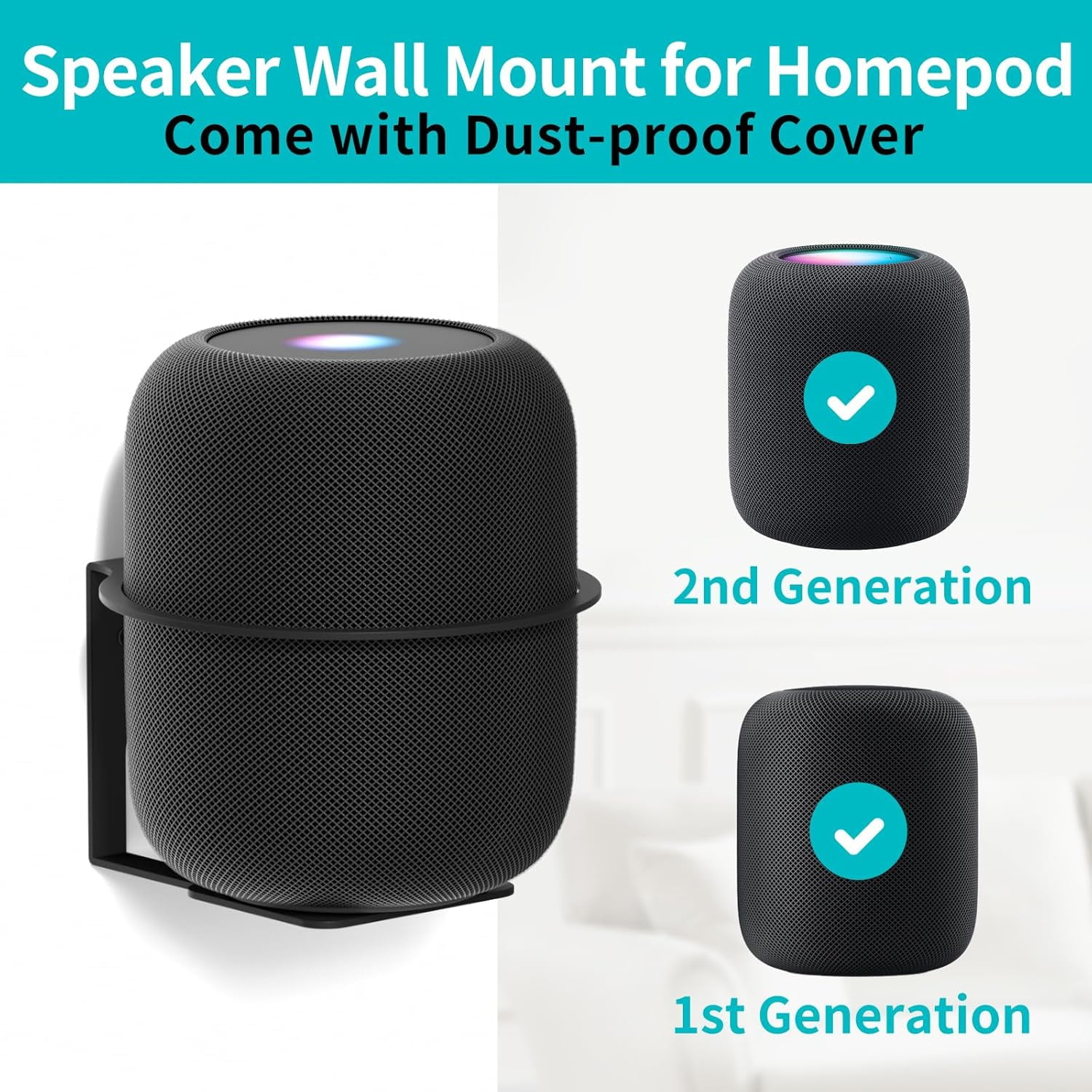 TTTYBA-Heavy Duty Speaker Wall Mount Compatible with Homepod 1 and ...