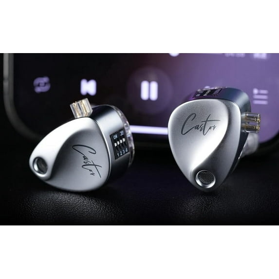 TTTYBA-KZ Castor in Ear Monitor Headphones, Dual-Dynamic Driver Wired ...