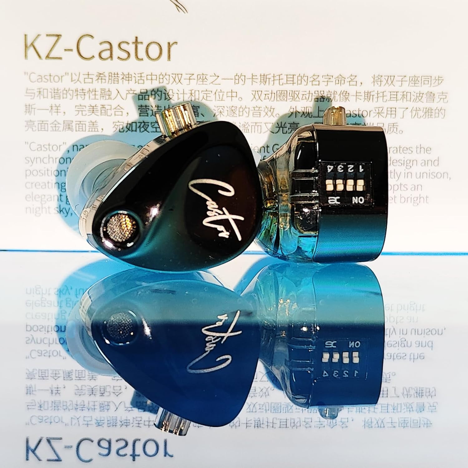 TTTYBA-KZ Castor in Ear Monitor Headphones, HiFi Improved Bass Earphone ...