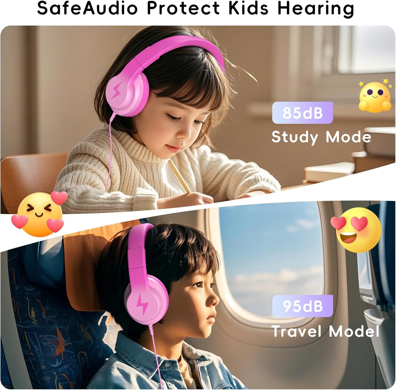 TTTYBA-Kids Headphones, Wired Headphones for Kids Over Ear with ...
