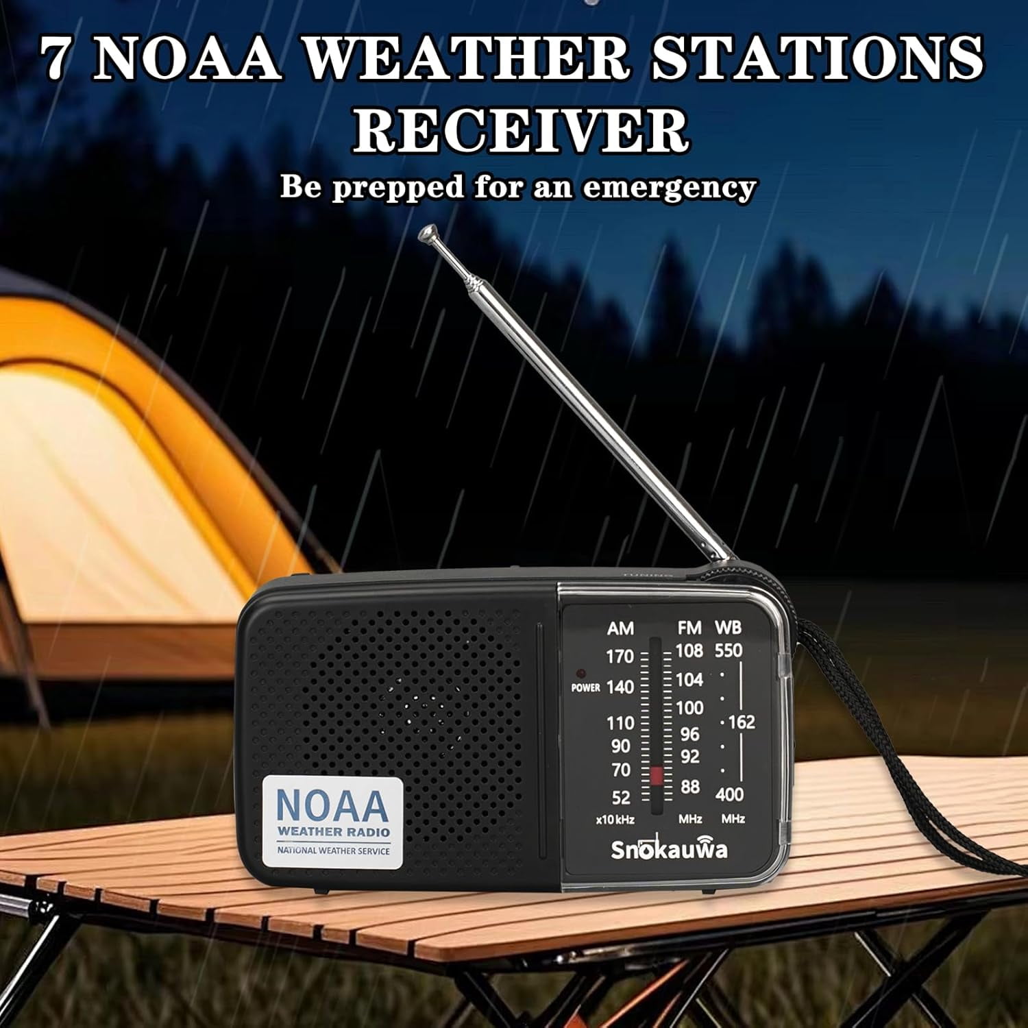 TTTYBA-NOAA Weather Radio, AM FM Battery Operated Transistor Radio ...