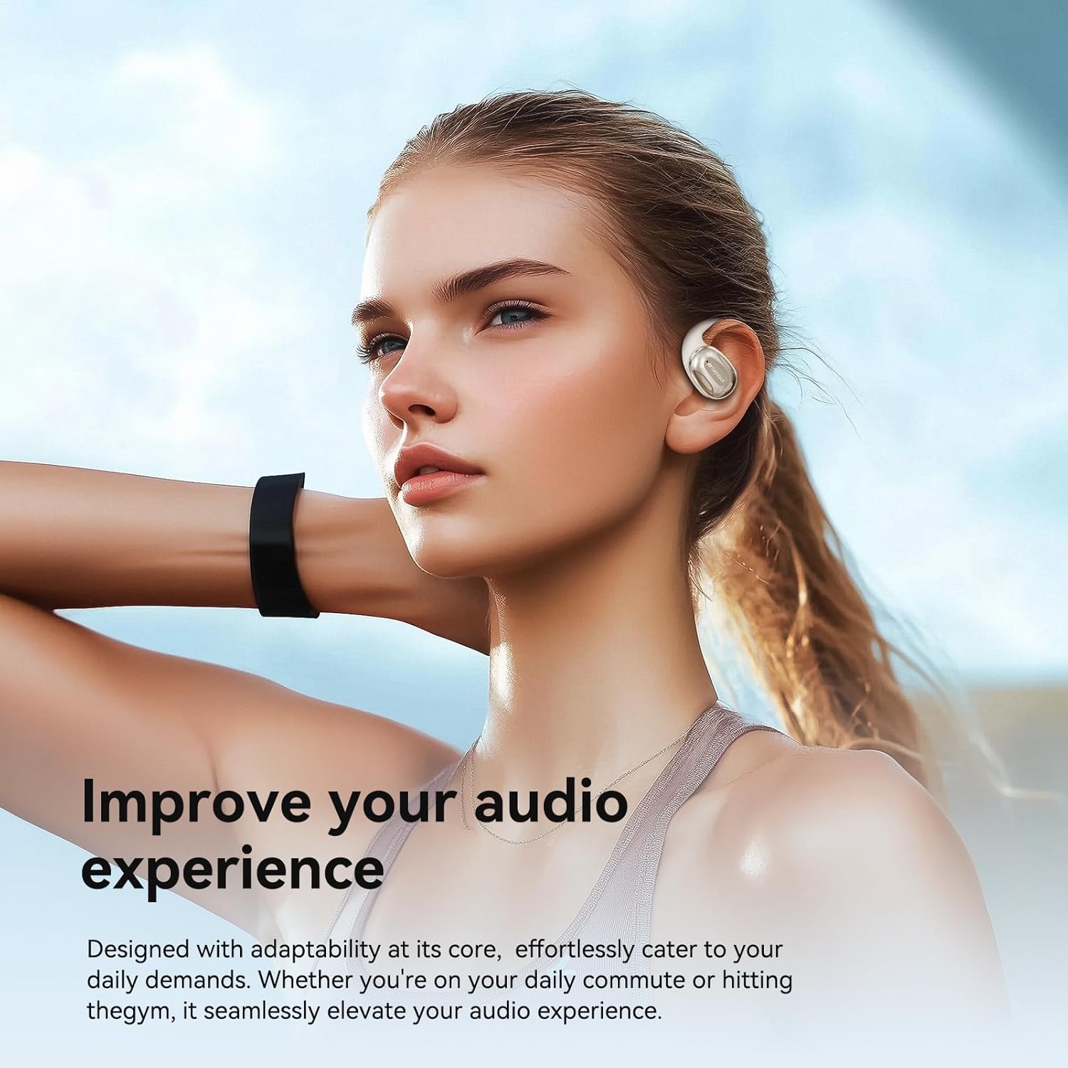 TTTYBA-Open Ear Headphones,Wireless Earbuds with Ergonomic Earhook ...