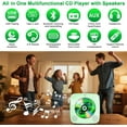 TTTYBA-Portable CD Player Bluetooth: CD Players for Home Rechargeable ...