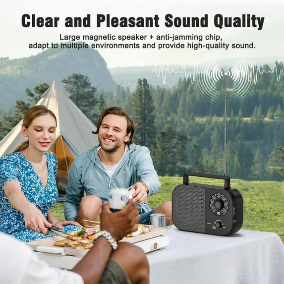 TTTYBA-Portable AM FM Shortwave Radio with Long Range Reception, Plug ...