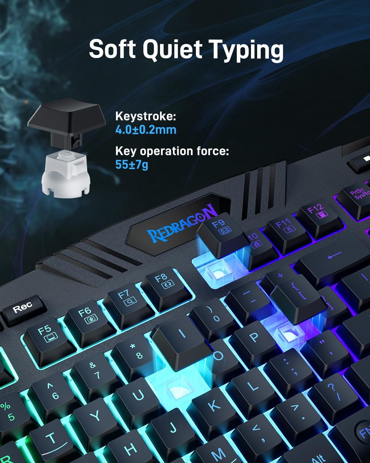 TTTYBA-Updated S101 Programmable Gaming Keyboard and Mouse, RGB Backlit ...