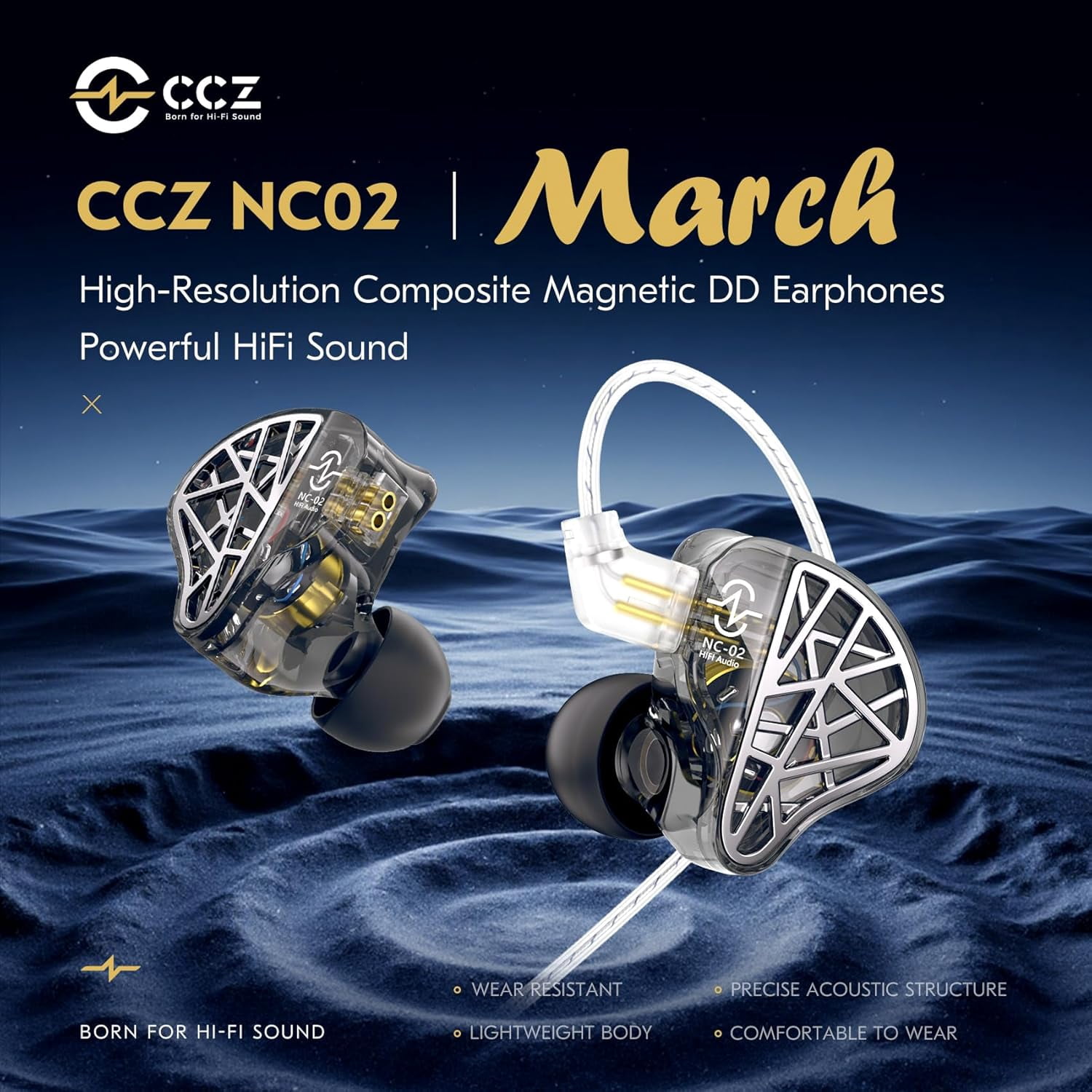 TTTYBA-Wired Gaming Earbuds, CCZ NC02 in Ear Monitors, HiFi in Ear ...