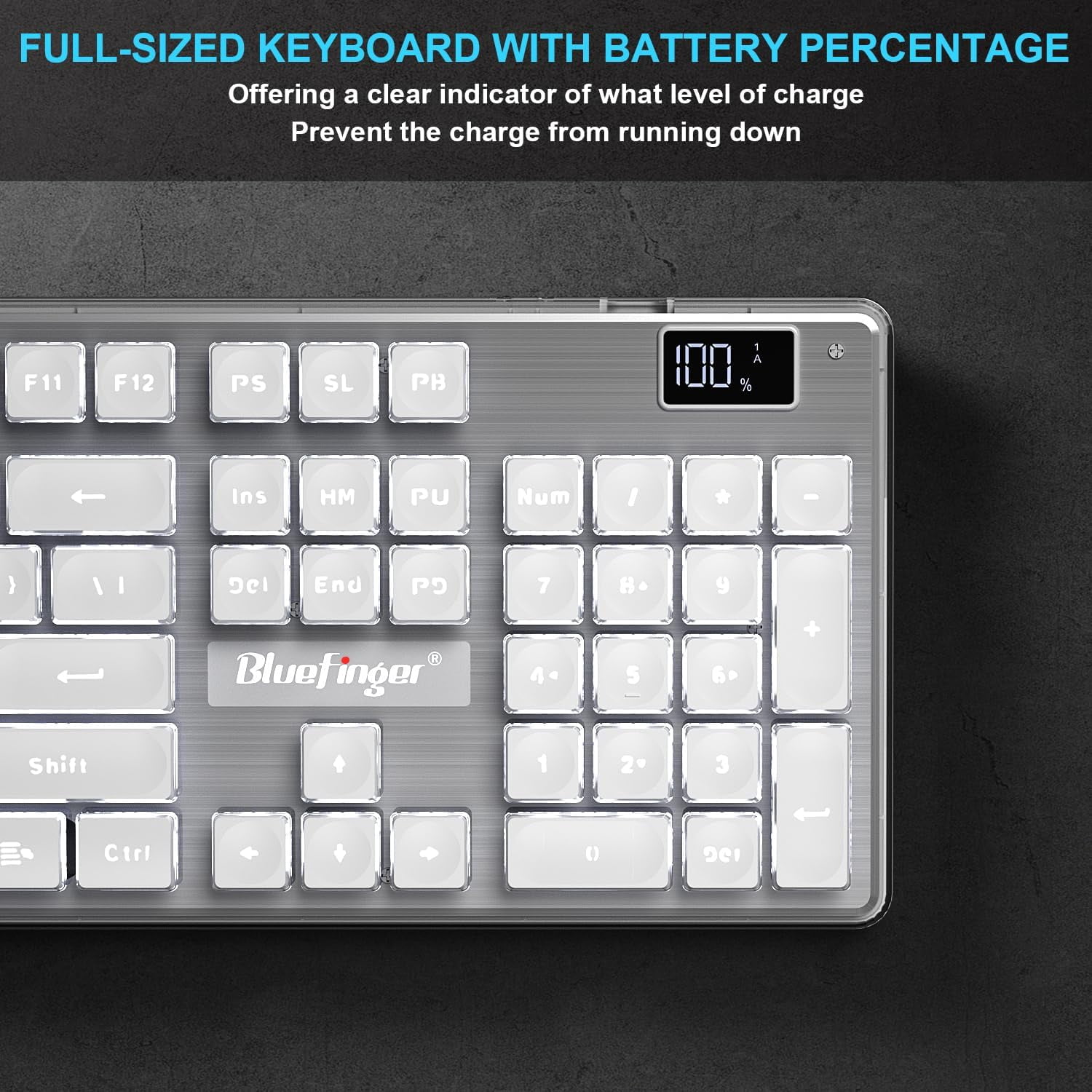 TTTYBA-Wireless Gaming Keyboard and Mouse Combo, Upgrade Battery ...