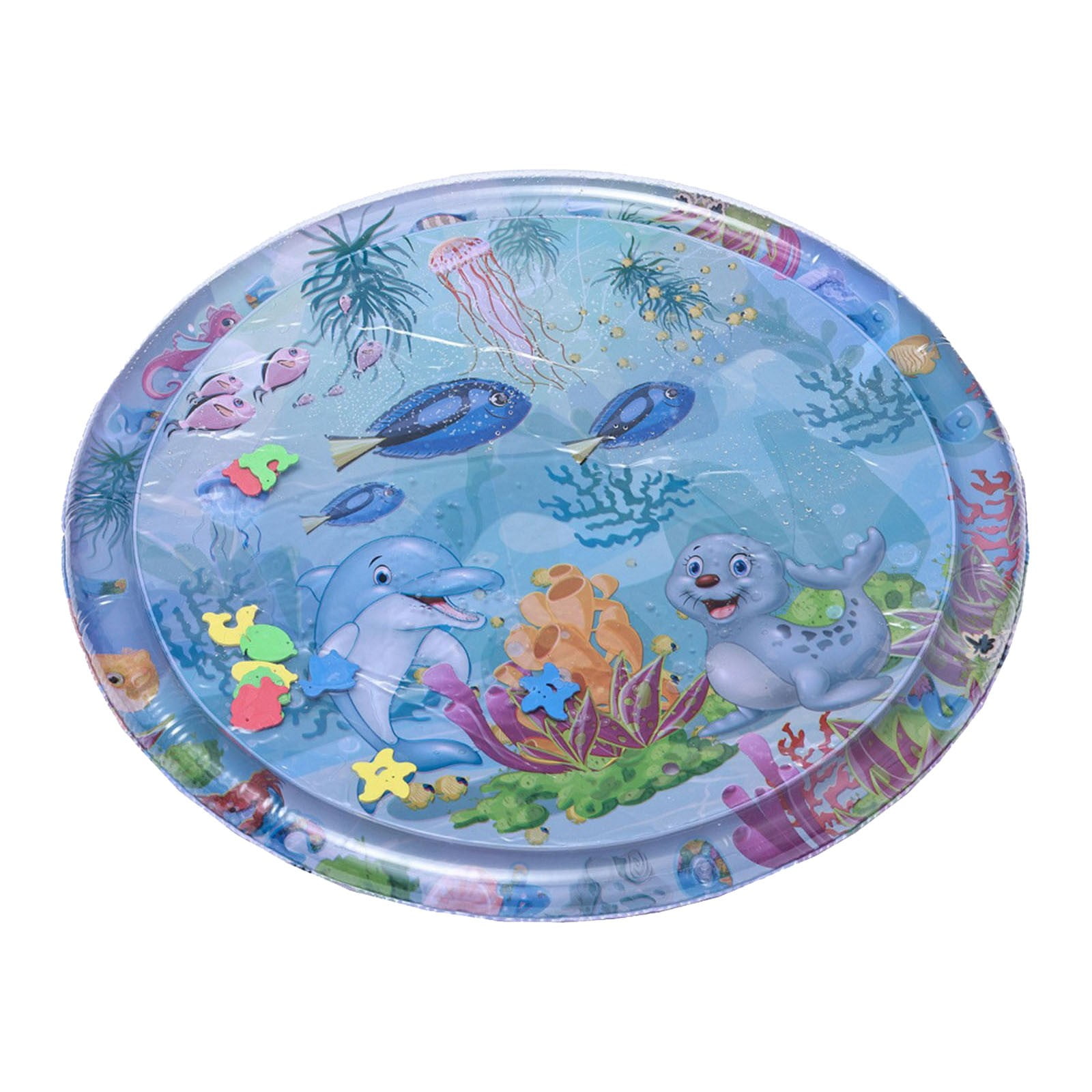 TTUHYWXI Baby Tummy Time Water Mat, Activity Center Promoting Babies ...