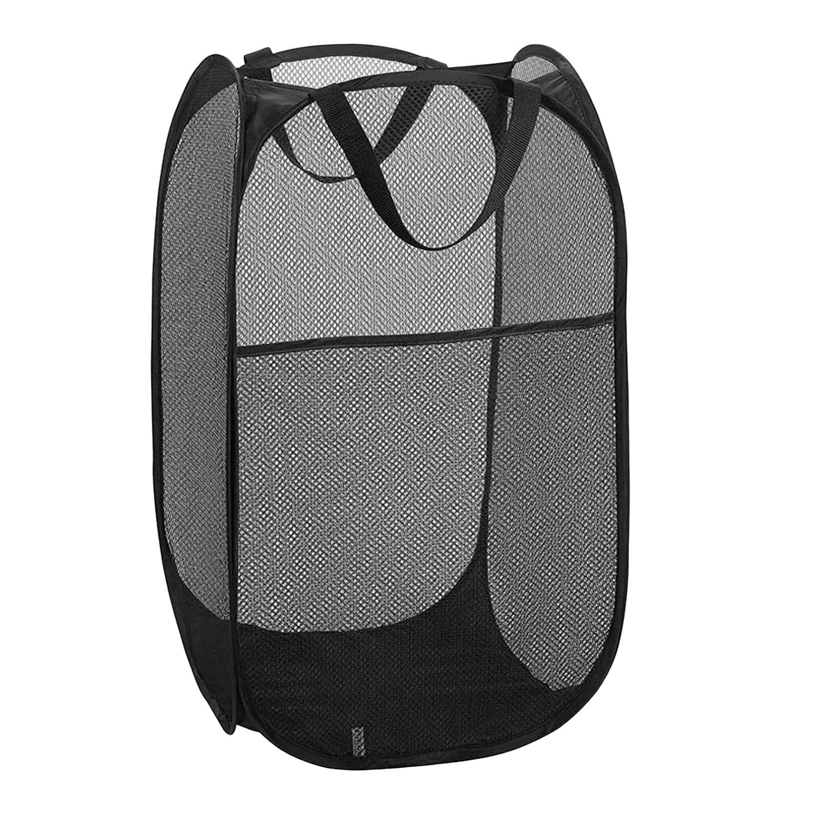 TTUHYWXI Laundry Collapsible Mesh Pop Up Hamper with Wide Opening and ...