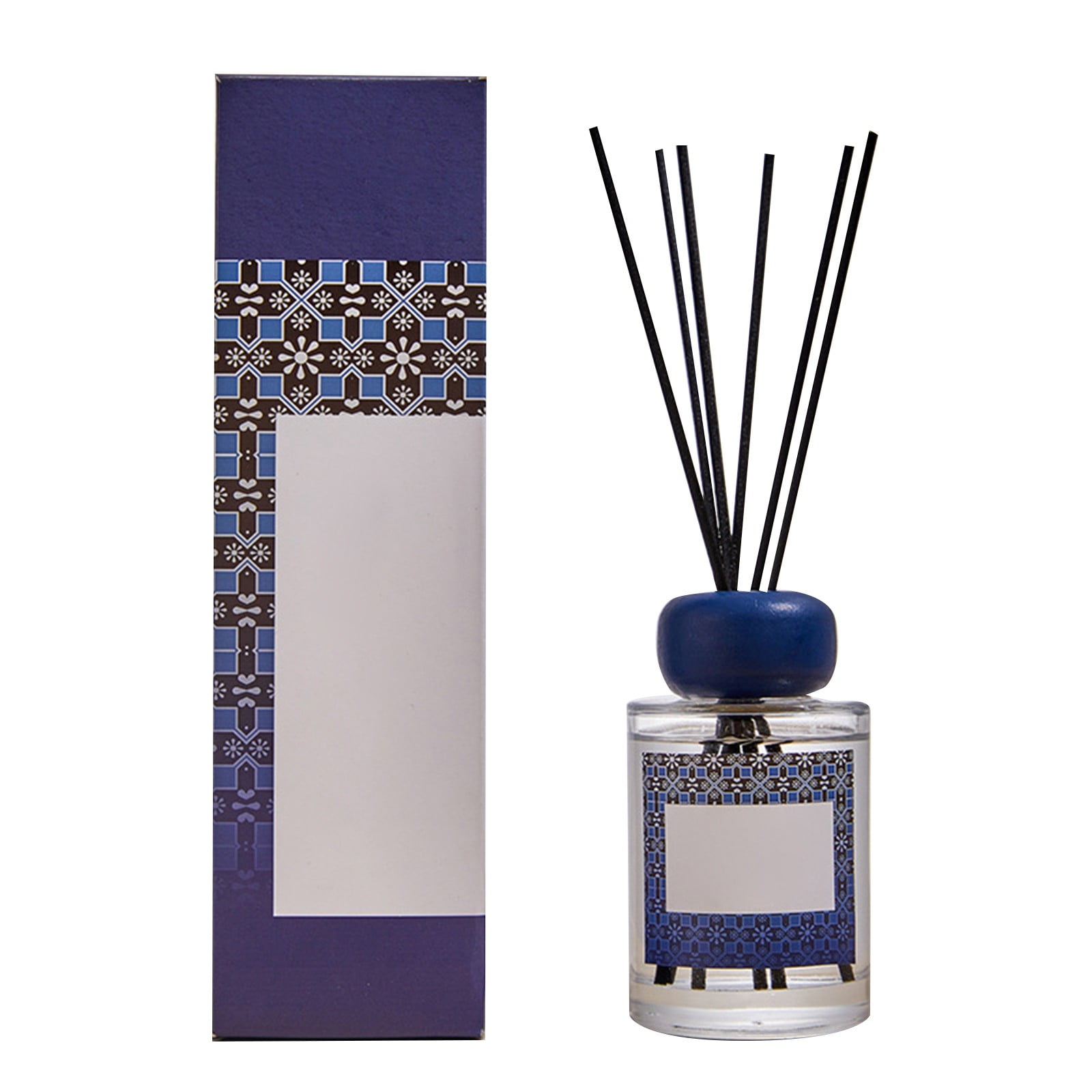 TTUHYWXI Reed Diffuser Set with Preserved Baby's Breath & Cotton Stick ...
