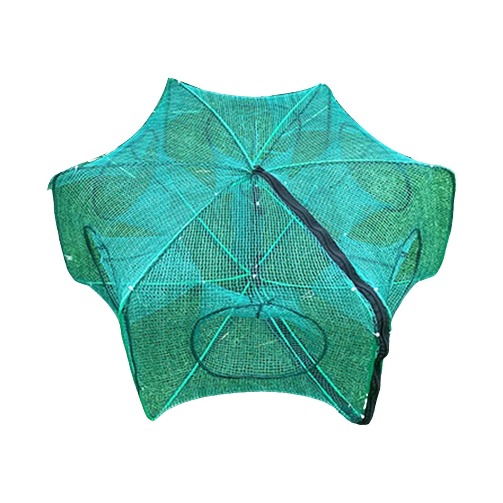 TTUHYWXI QualyQualy Fishing Net, 2pcs Crawfish Trap for Creeks Foldable Minnow Trap Crawdad ...