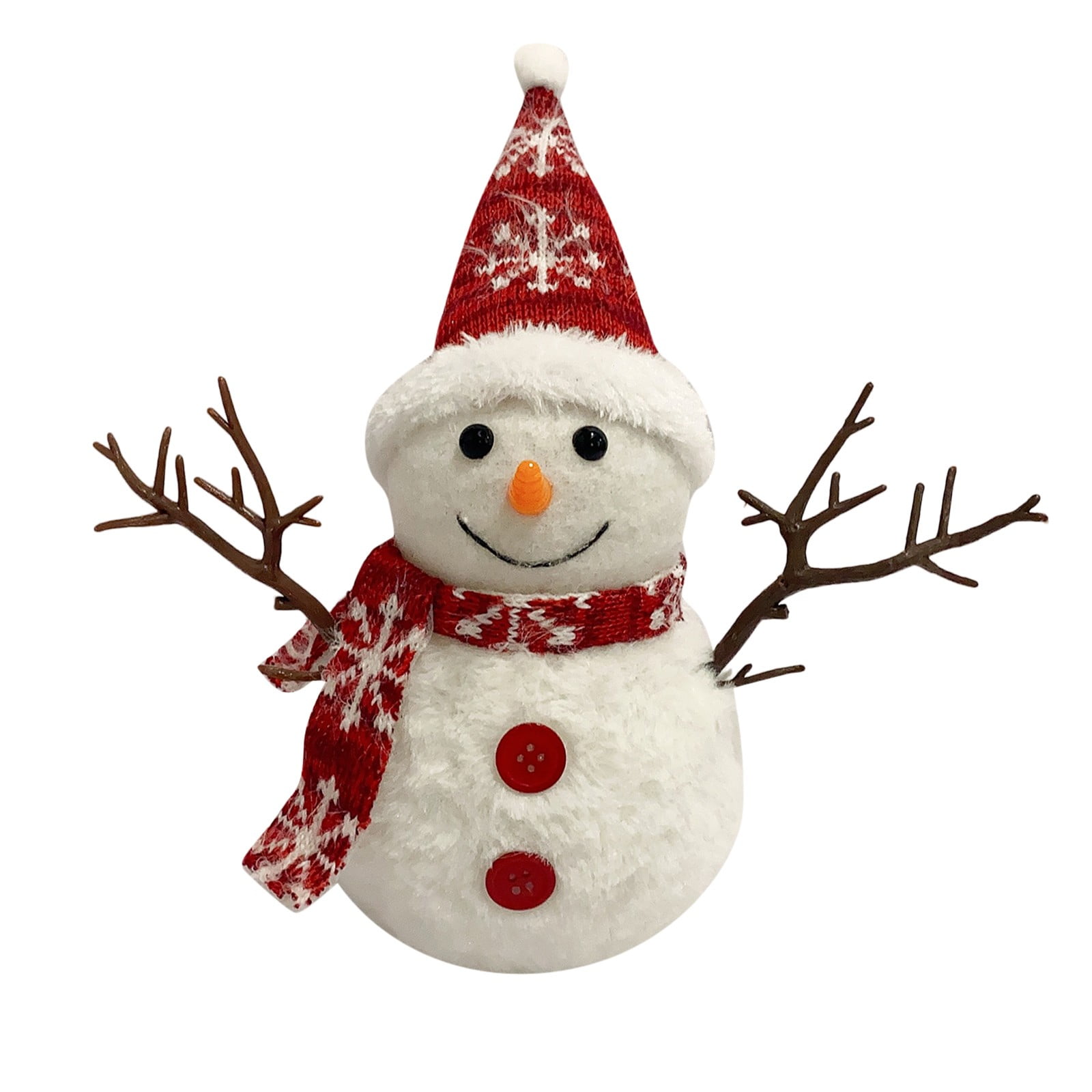 TTUHYWXI Snowman Decor Figurines Resin Snowman Lighted Decorations ...