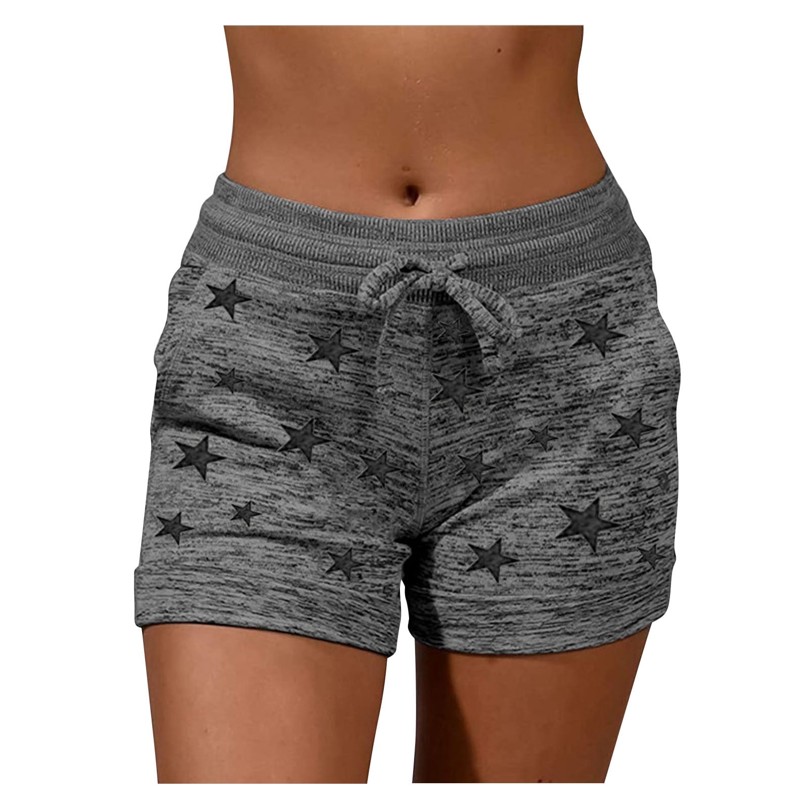 TTUHYWXI Summer Shorts for Women 2025 Trendy Print Yoga Pants Casual ...