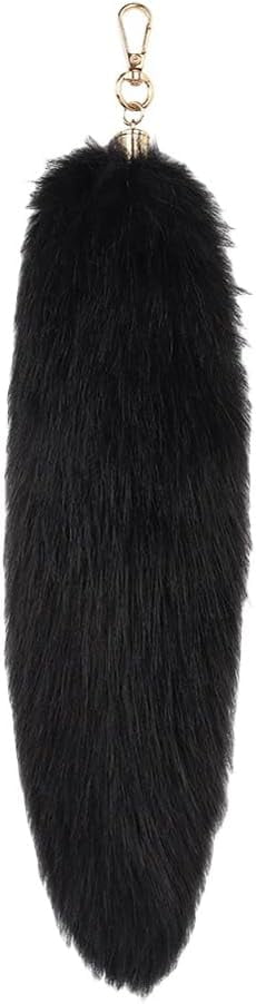 TTYAO REII Fox Tail Keychain Faux Fur Fox Tail Keyring Colorful Soft ...