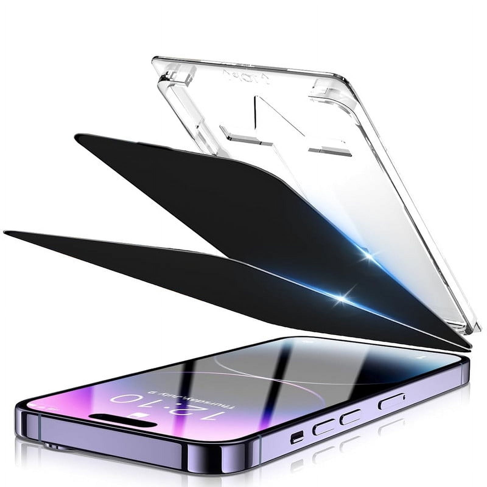 TTech 2 Pack iPhone 14 Pro Max Tempered Glass Screen Protector Magic ...