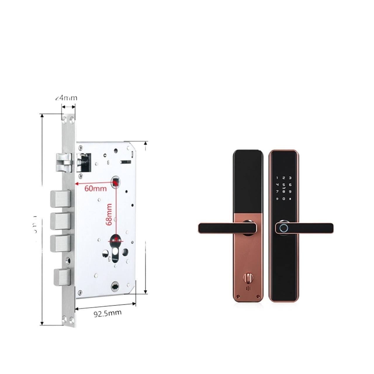 TTlock Waterproof Fingerprint Smart Lock Electronic Intelligent ...