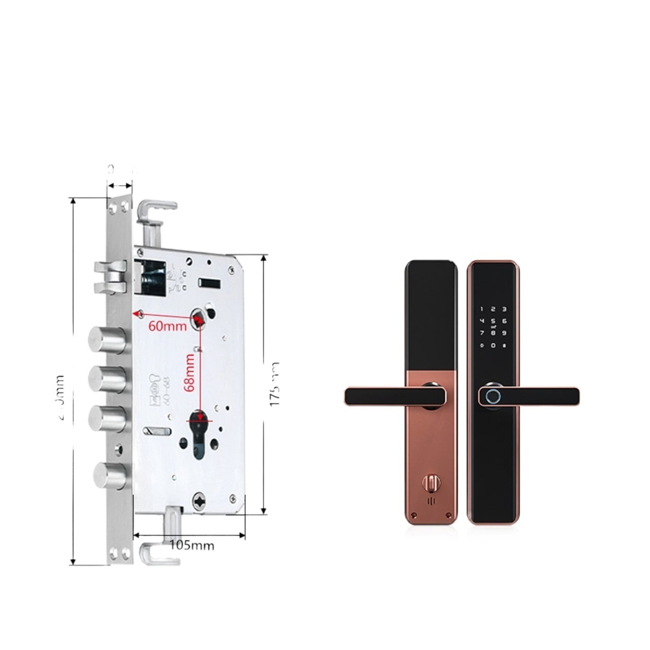 TTlock Waterproof Fingerprint Smart Lock Electronic Intelligent ...