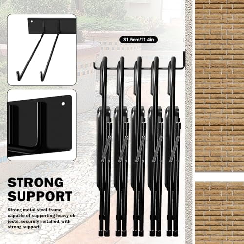 TTzycc Folding Chair Storage Rack for Chair Organization and Garage ...