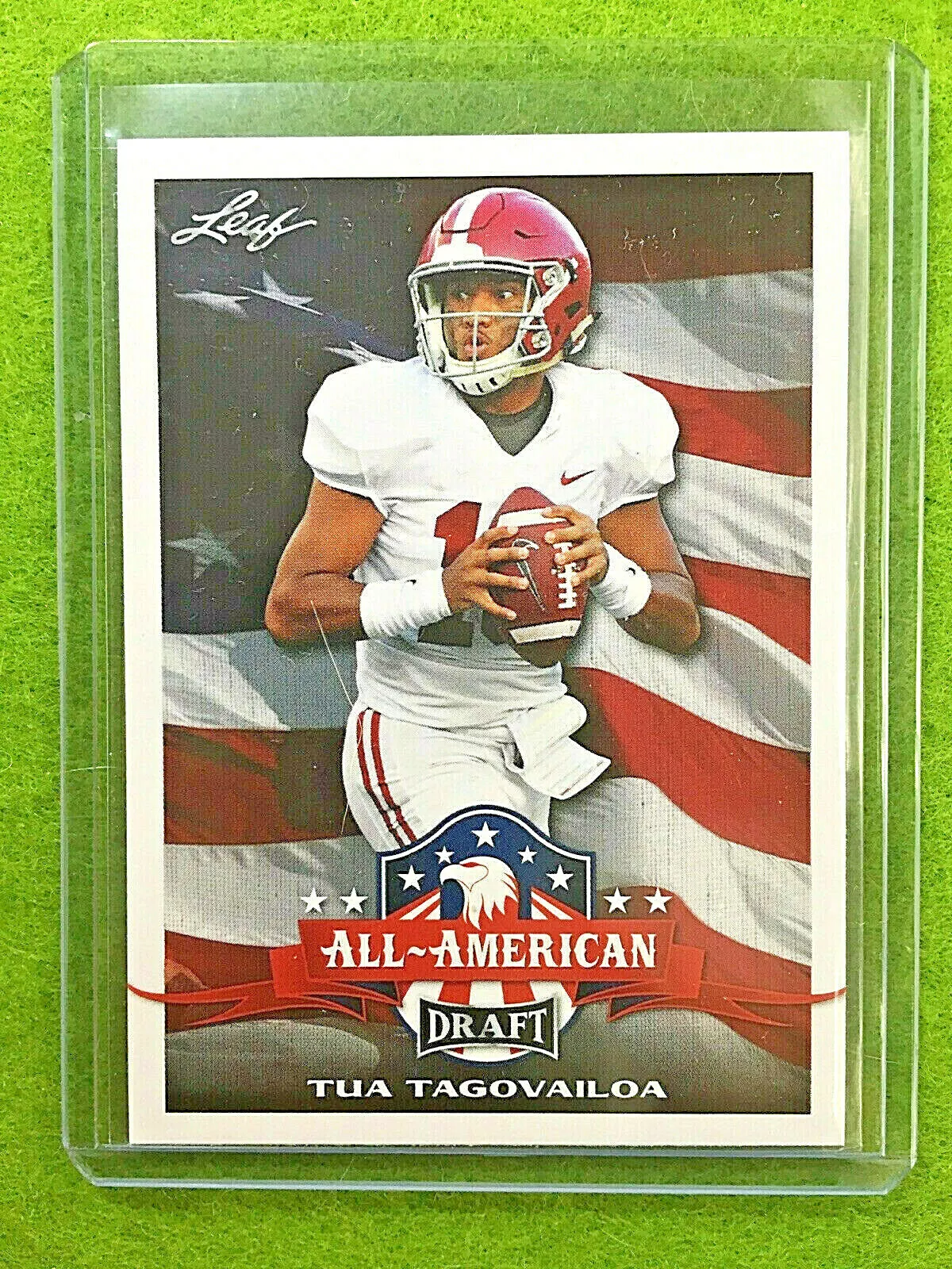 TUA TAGOVAILOA ROOKIE INSERT CARD JERSEY#13 ALABAMA 2020 Leaf All ...