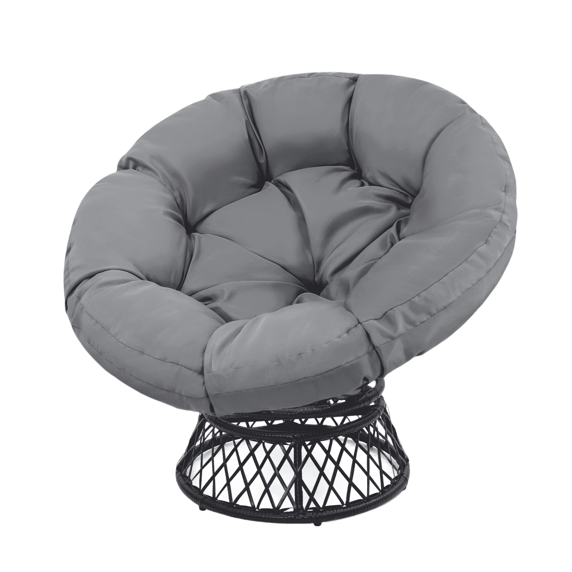 TUAREX Giant 46" Rattan Papasan Chair, Extra Large Swivel Chair with ...