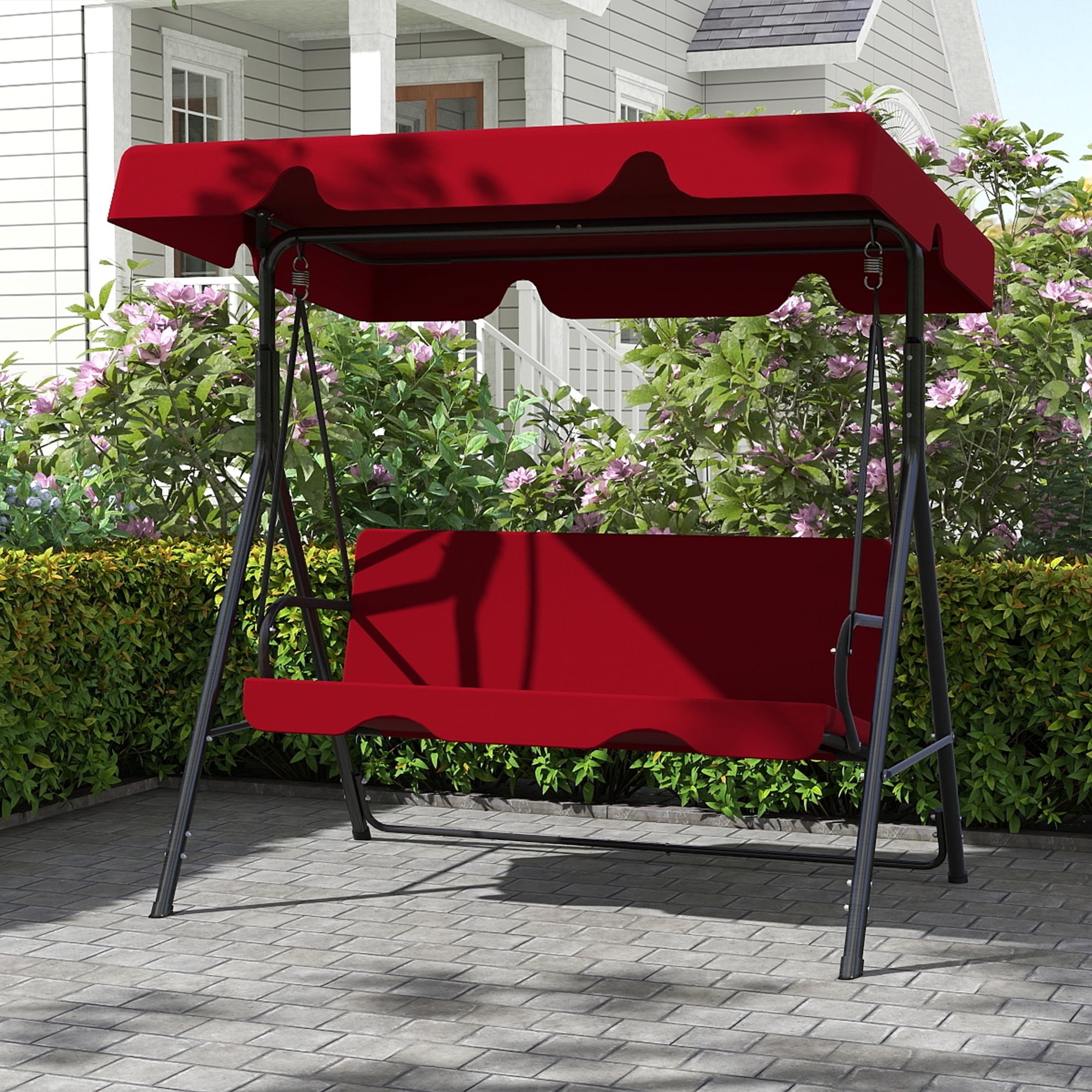 TUAREX Outdoor Porch Swing Chair, Patio Swing Chair Glider with Stand ...