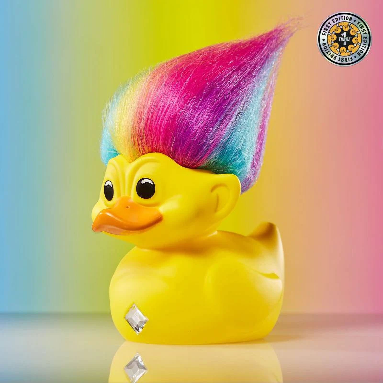 TUBBZ First Edition Rainbow Troll Collectible Vinyl Rubber Duck Figure ...