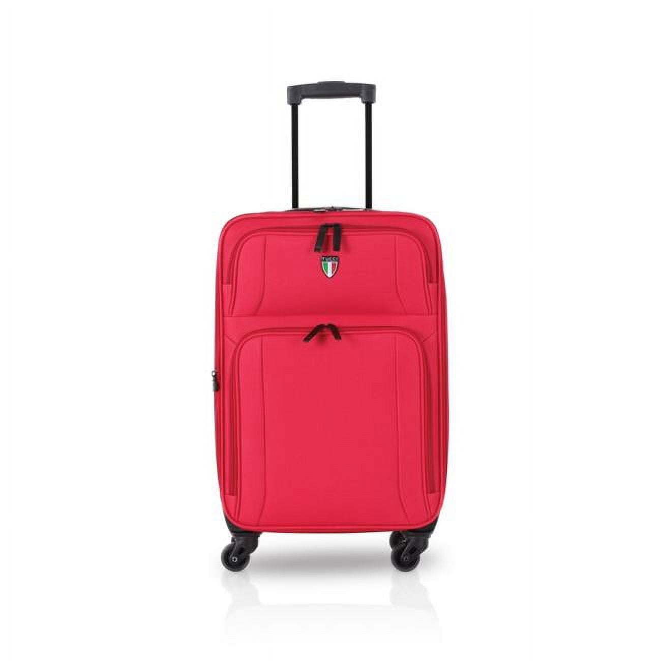 TUCCI 24 in. Disinvolta T00361 Fabric Carry-On Luggage, Red - Walmart.com