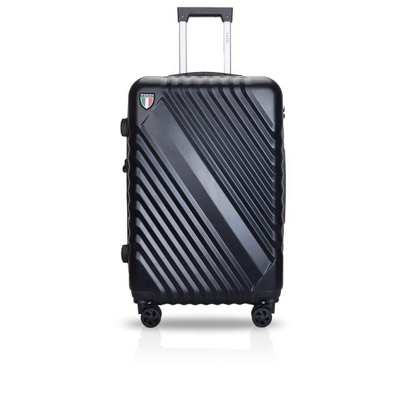 TUCCI Disegno 20-inch Lightweight Hardside Carry-On Suitcase with ...