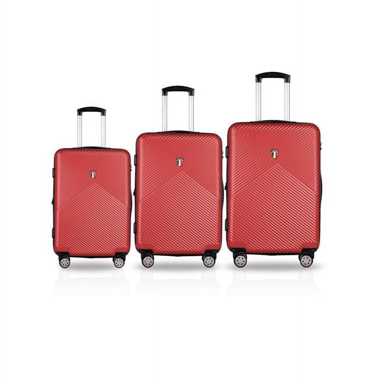 TUCCI Disegno Lightweight 3-Piece Hardside Carry Suitcase Set - Walmart.com