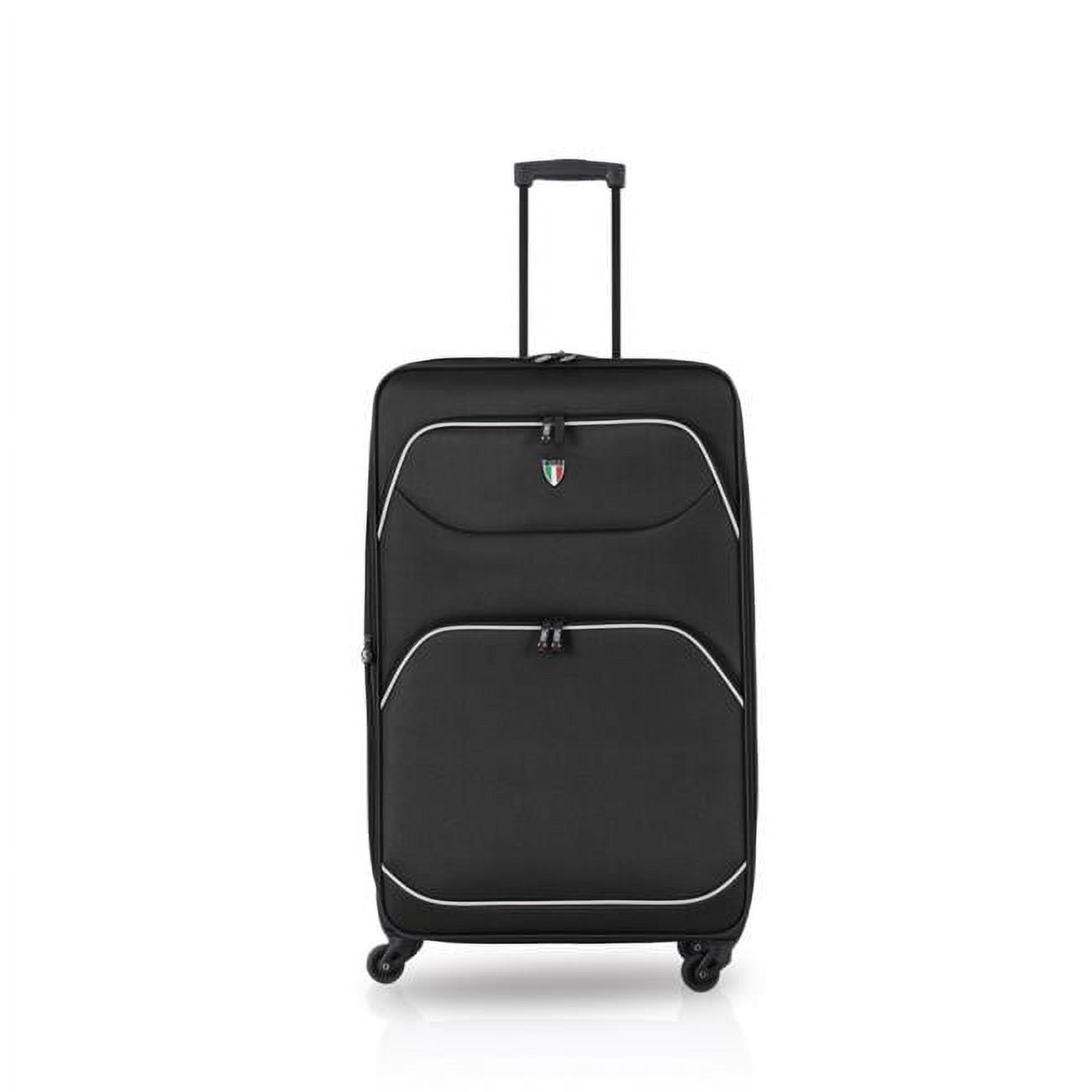 TUCCI T0243-28in-BLK 28 in. Ben Fatto T0243 Fabric Carry-On Luggage ...