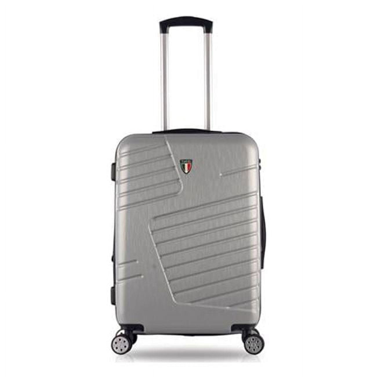 TUCCI T0278-24in-SLV 24 in. Boschetti T0278 ABS Carry-On Luggage ...