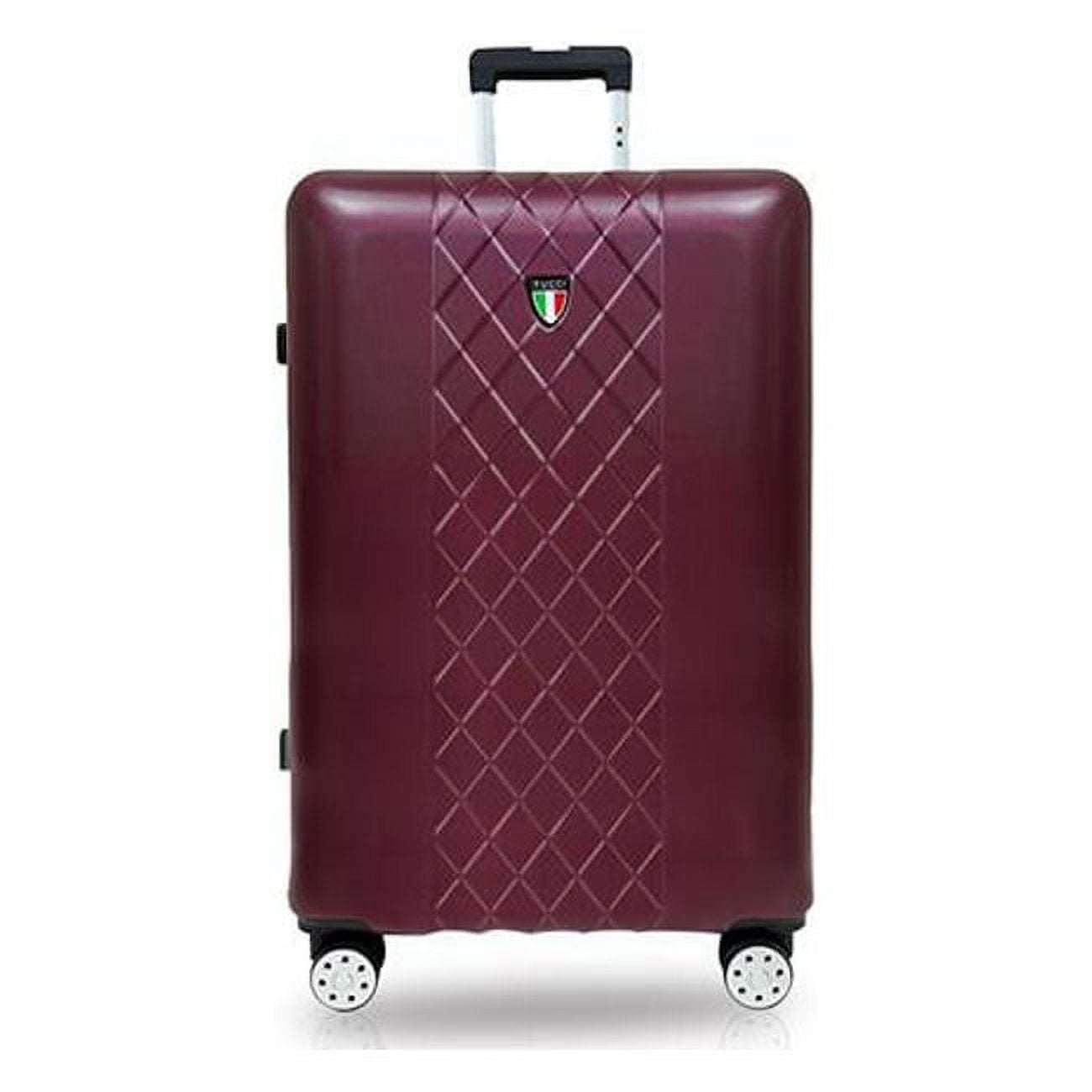 TUCCI T0330-20in-MAROON 20 in. Borsetta T0330 ABS Carry-On Luggage ...