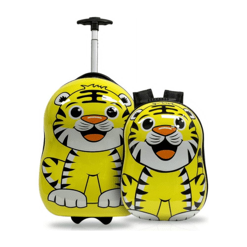 TUCCI TIGERLICIOUS Kids 16"Luggage With 13"Backpack Hardside Wheeled ...