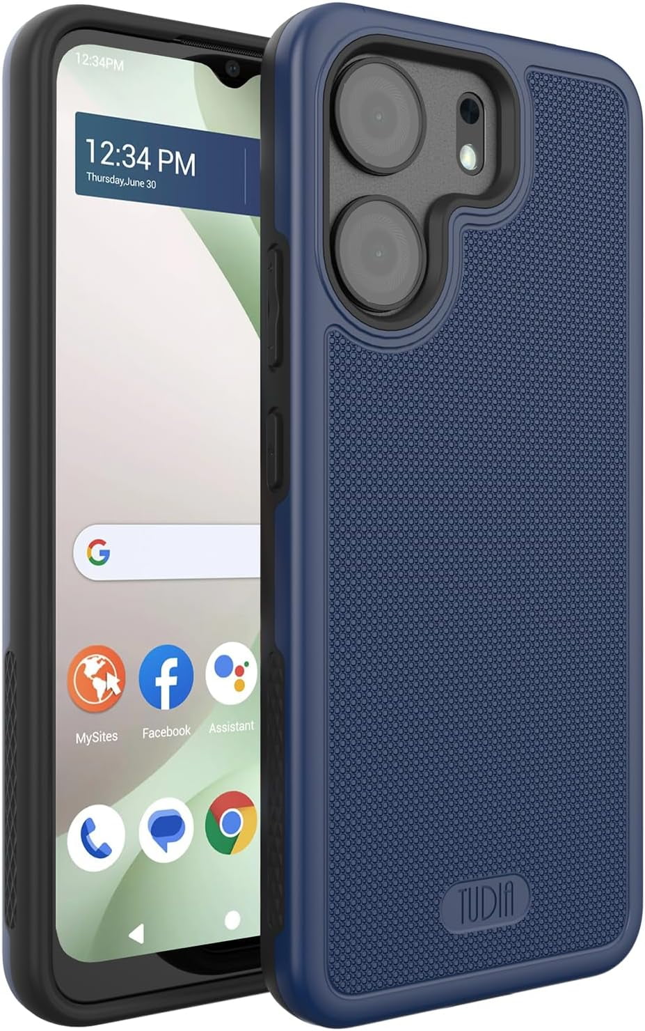 TUDIA MergeGrip BLU View 5 Phone Case (B160V) Drop-Tested Dual Layer ...