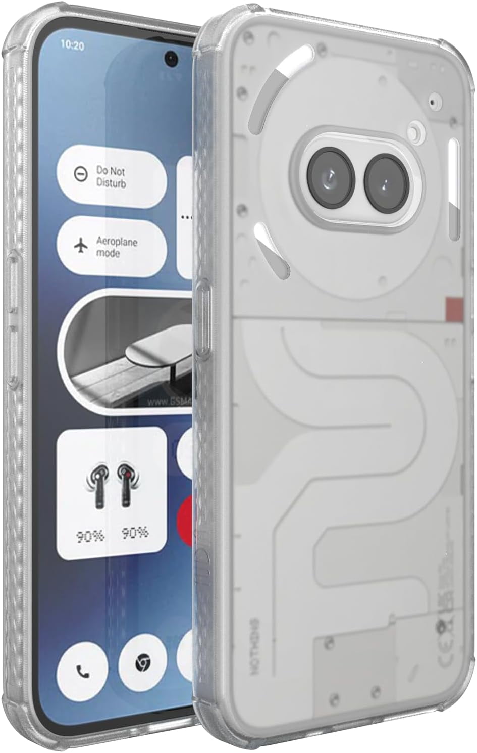 TUDIA SKN Nothing Phone (2a) / (2a) Plus Case Semi-Transparent Matte ...