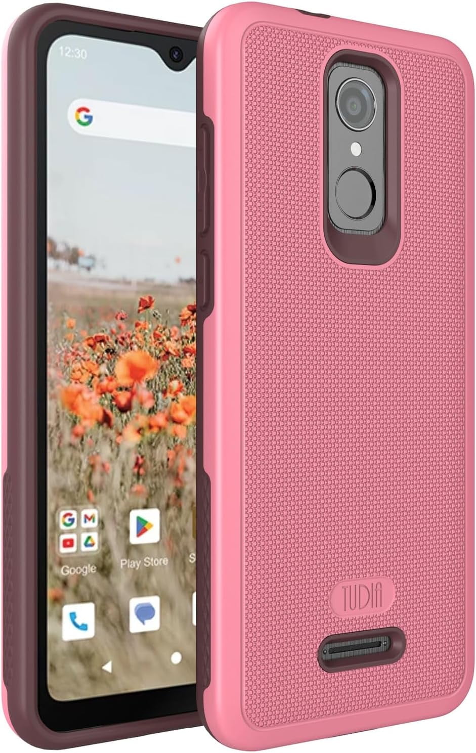 TUDIA MergeGrip Consumer Cellular Iris Connect Phone Case SH4650 Dual ...