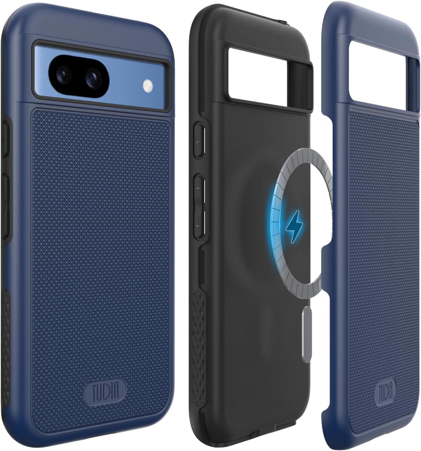 TUDIA MergeGrip Google Pixel 8a Case 2024 MagSafe Compatible Dual Layer - Indigo Blue - Walmart.com
