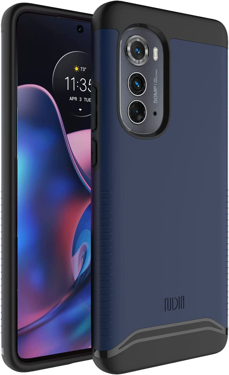 TUDIA Motorola Edge (2022) Case, ToughRhino Tech, Dual Layer, Non-Slip ...