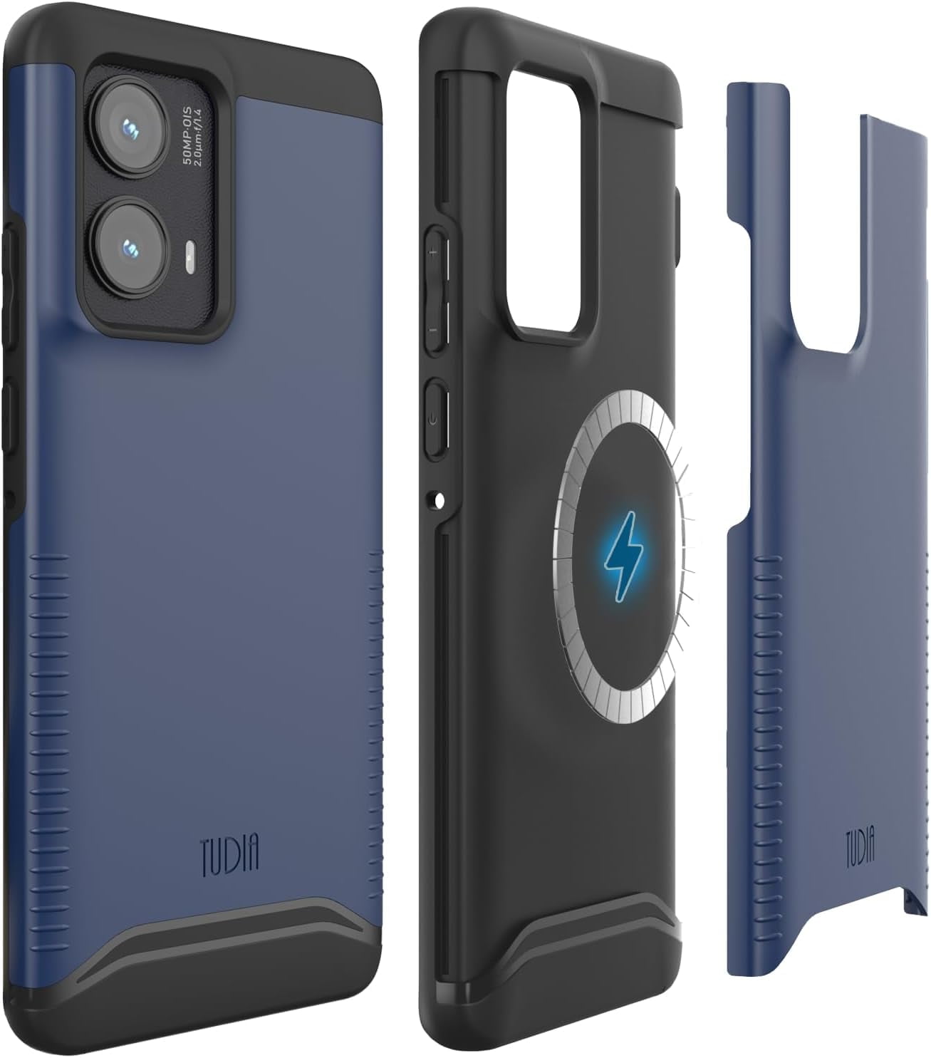 TUDIA Merge Magsafe Compatible Motorola Edge 2024 Case Heavy Duty Tough ...