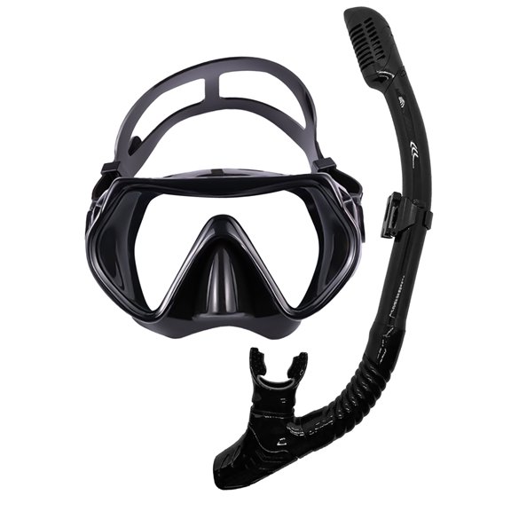 Greatever Snorkel Set Adults Snorkeling Gear Anti-Fog Panoramic View ...