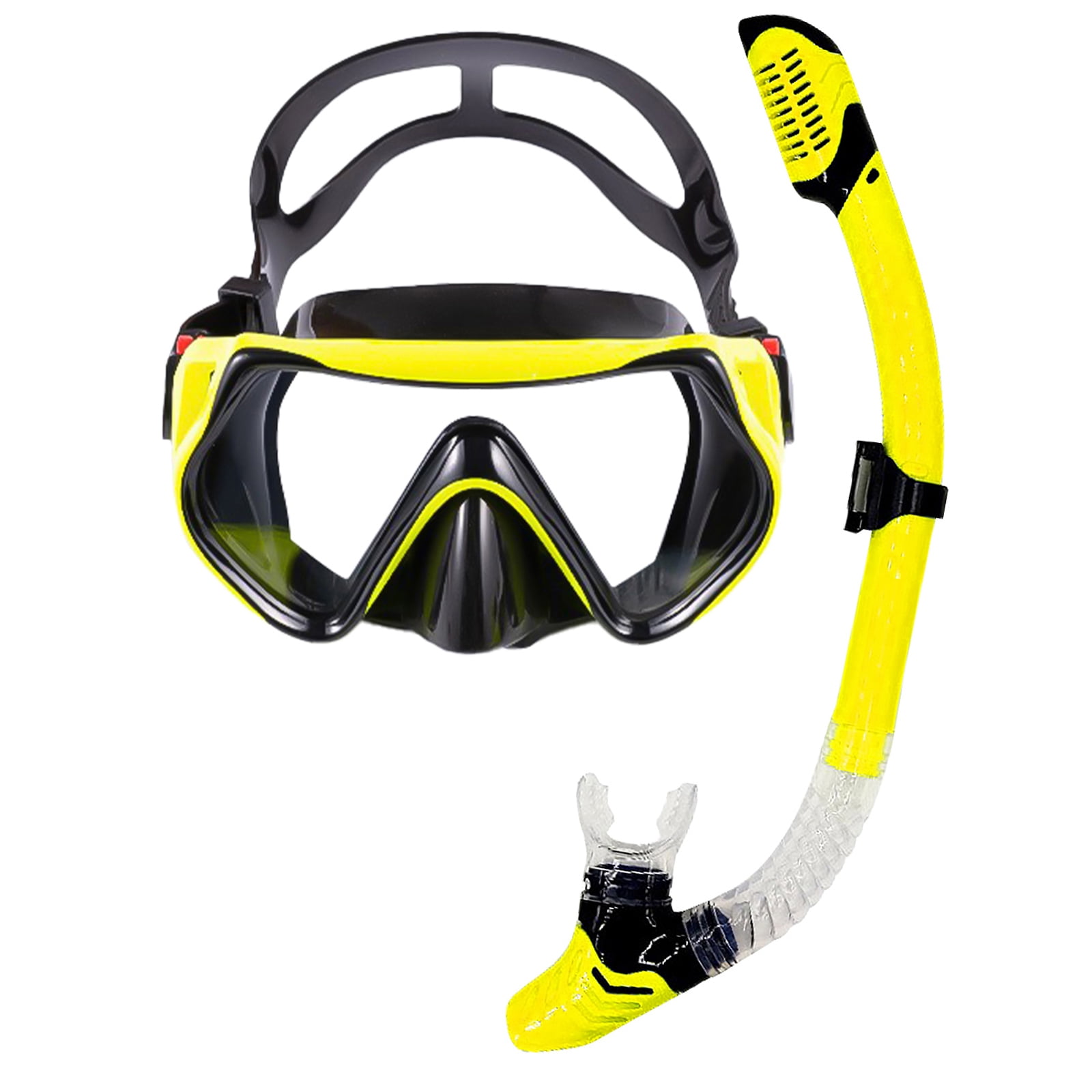 TUDIVING Snorkeling Mask and Snorkel, Diving Mask Set Adult, Snorkeling ...