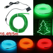 ABALDI EL Wire 3m Rope Lights Battery Powered Flexible Portable Neon ...