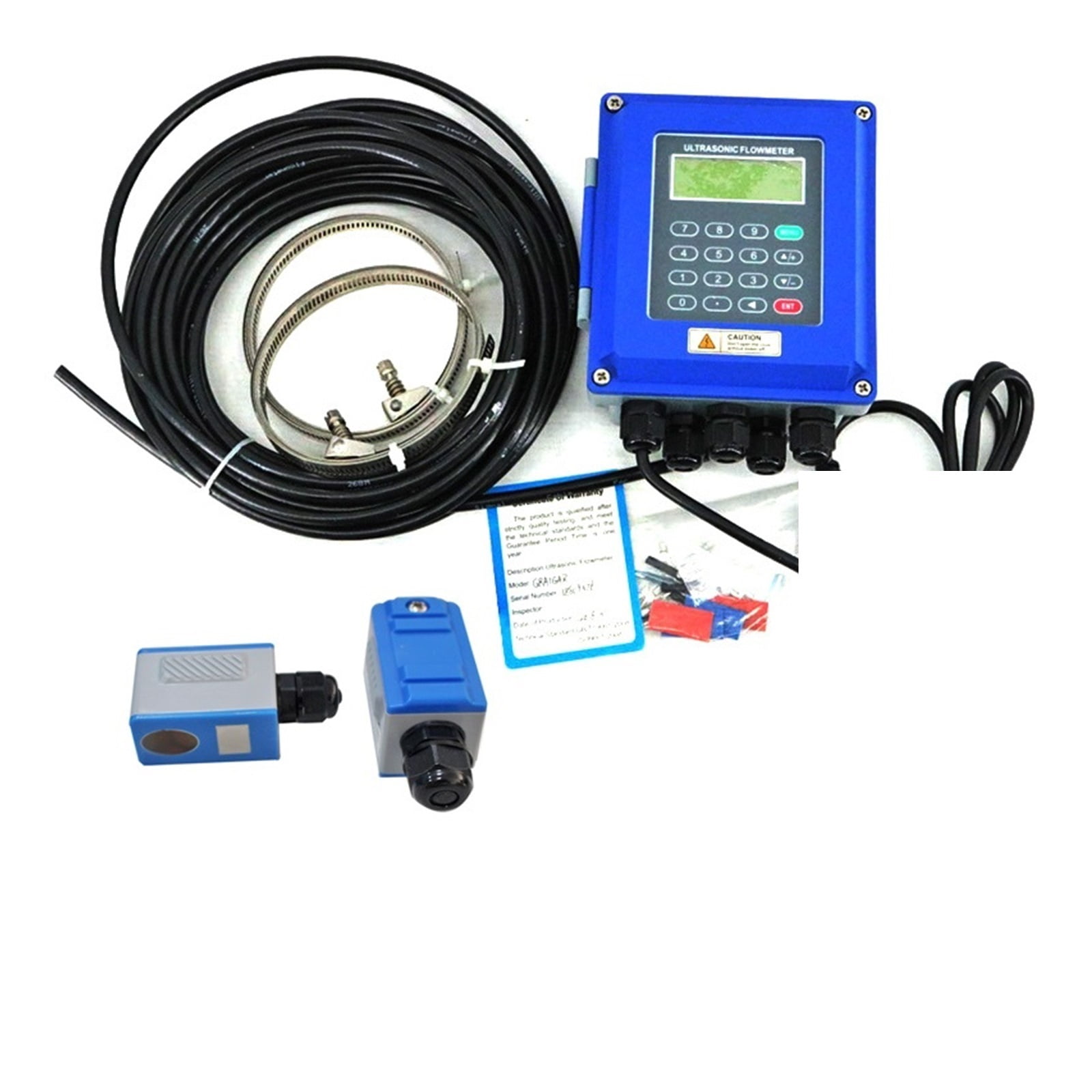 TUF-2000B Wall Mounted Water Flow Meter Transducer TS-2/TM-1-HT ...