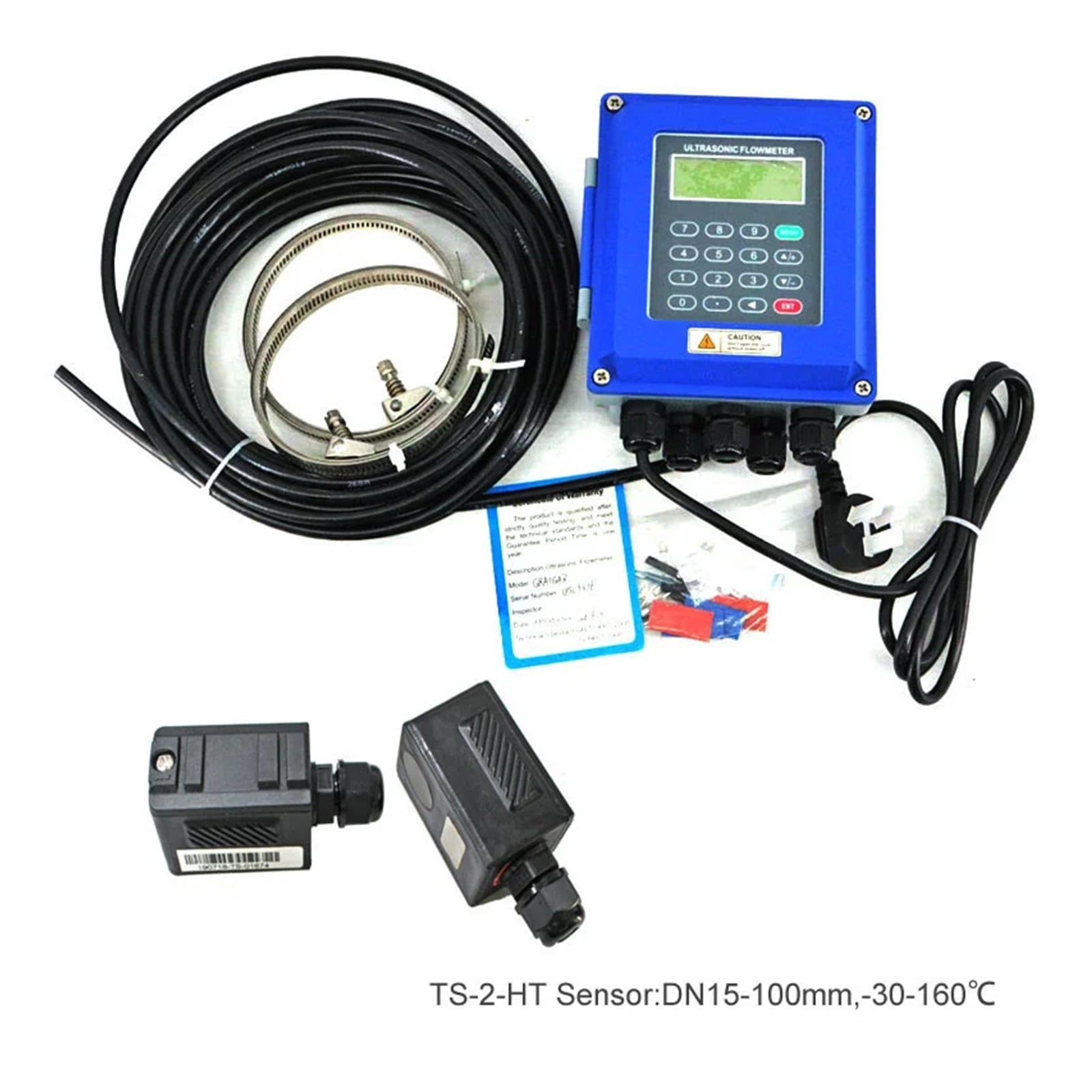 TUF-2000B Wall Mounted Water Flow Meter Transducer TS-2/TM-1-HT ...
