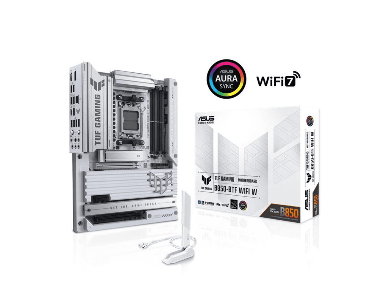 TUF GAMING B850-BTF WIFI W Gaming Desktop Motherboard - AMD B850 Chipset - Socket AM5 - ATX ...